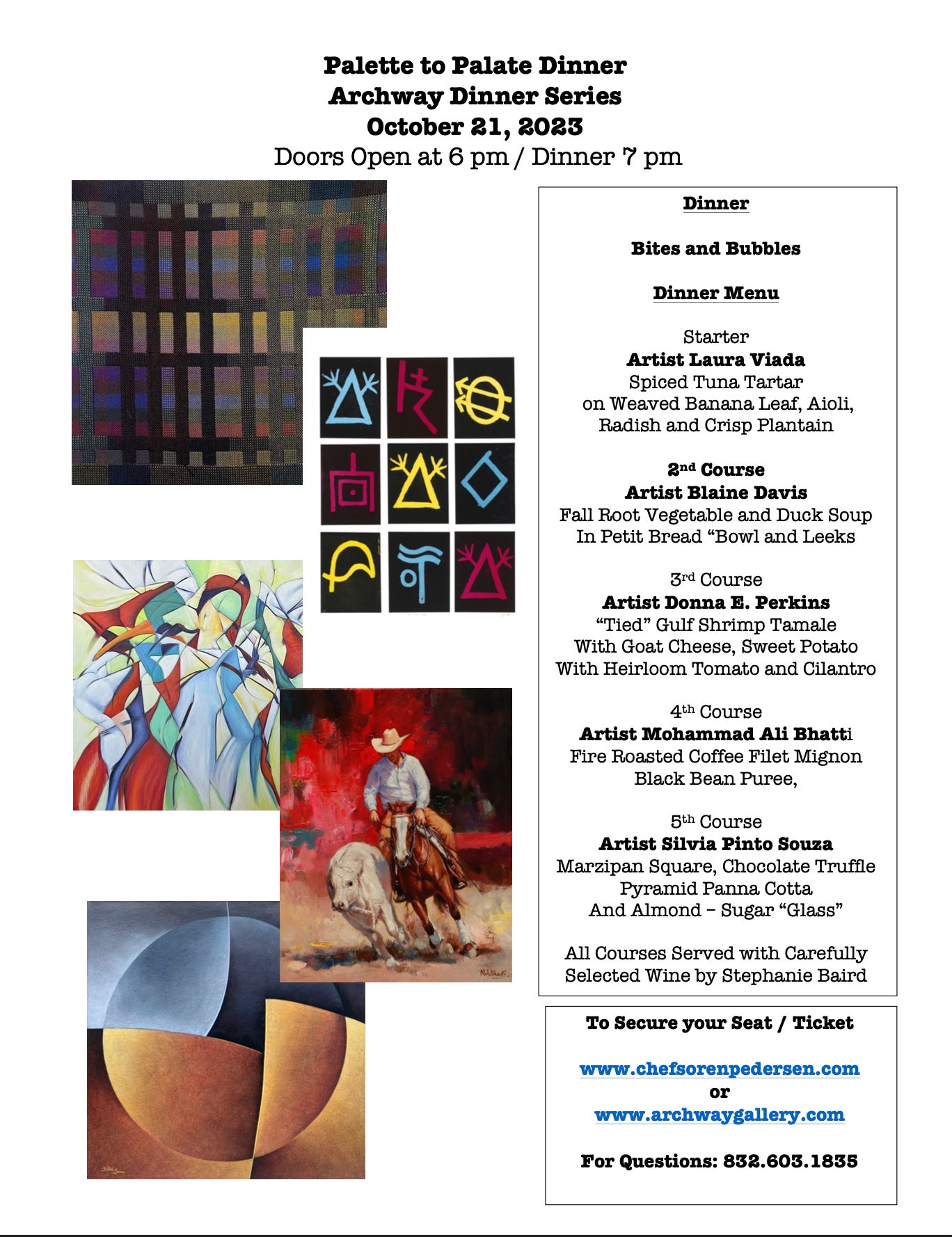 Archway Artist Dinner | Chef Soren Pedersen